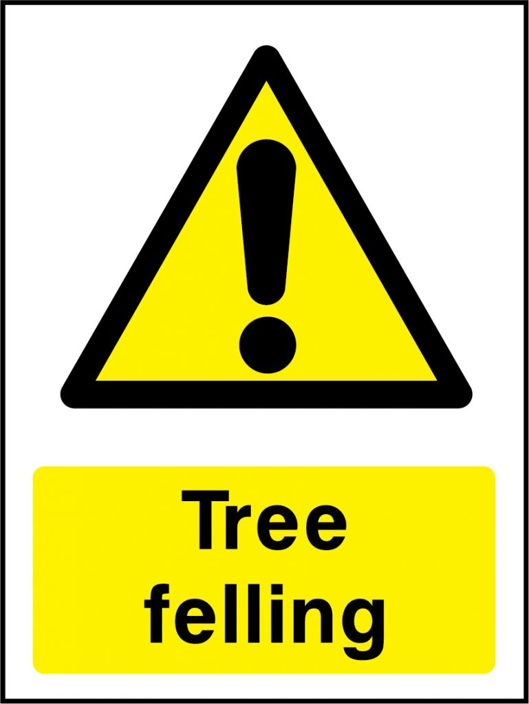 Tree felling sign - Countryside & Agriculture > Warning - We Do Safety ...