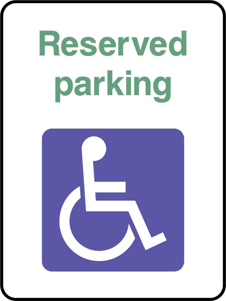 Reserved parking sign - Parking > Designated/Permit Parking - We Do ...