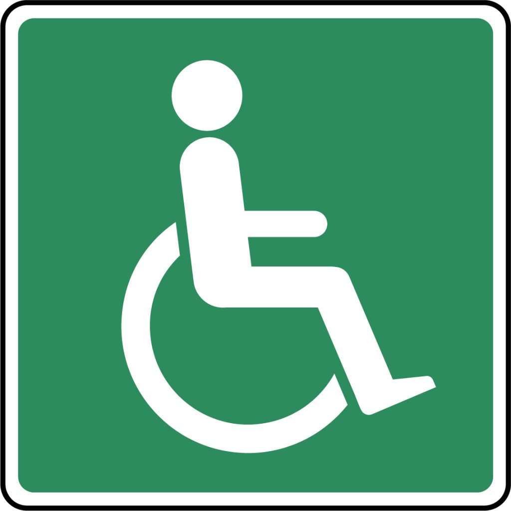 Fire exit wheelchair sign - DDA Act > Fire Assembly and Emergency - We ...
