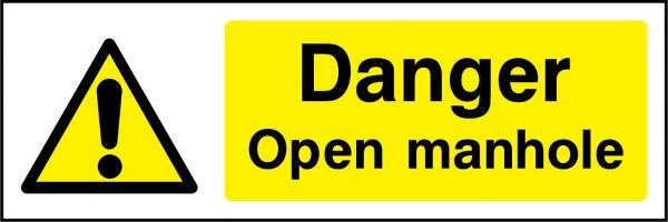Danger open manhole sign - Garage Signs > Warning - We Do Safety Signs