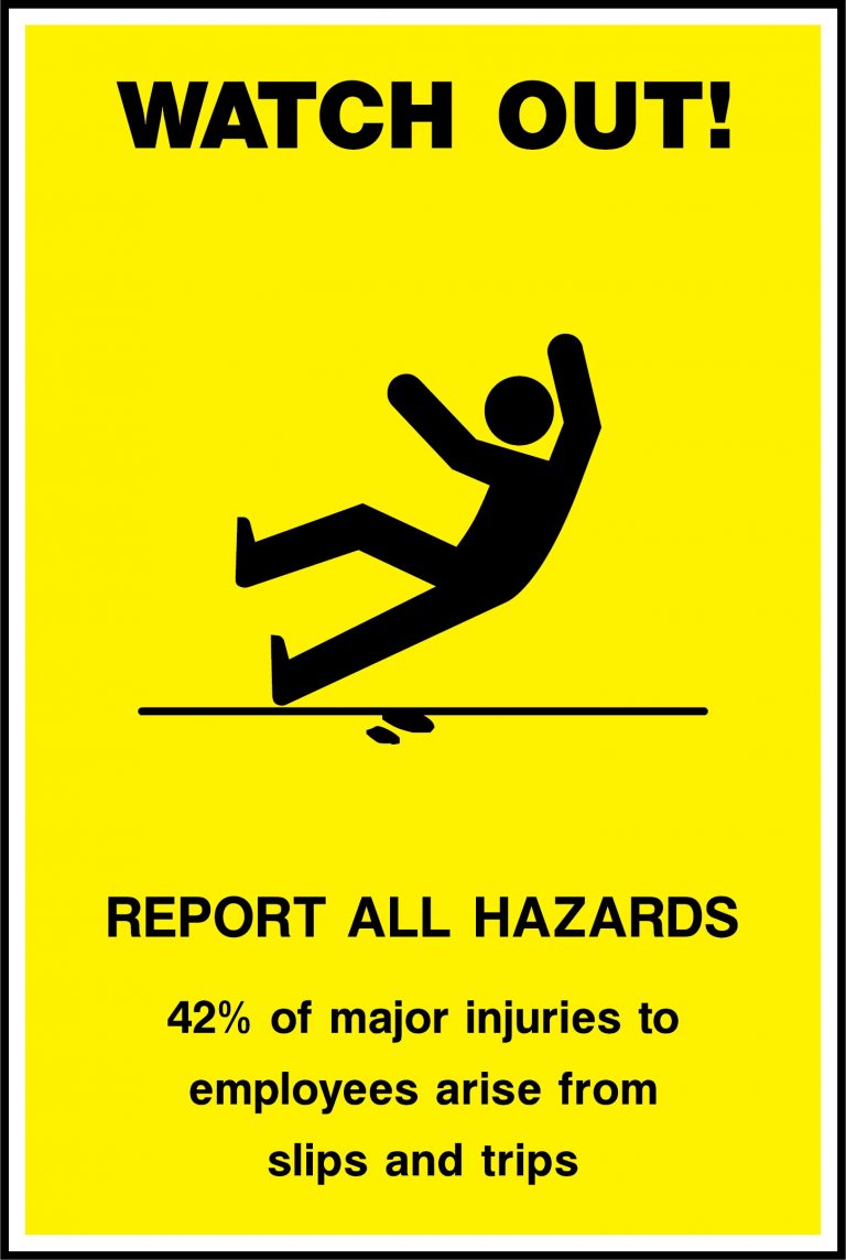 Watch out report all hazards sign - Safety Posters - We Do Safety Signs
