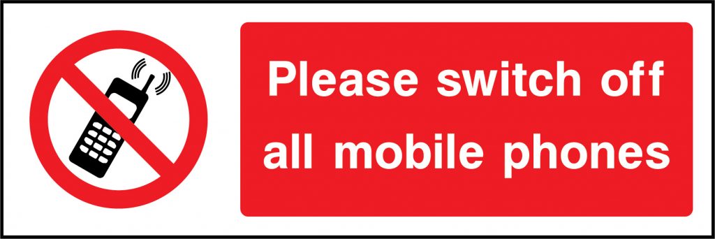 Please switch off all mobile phones sign - Prohibition General ...