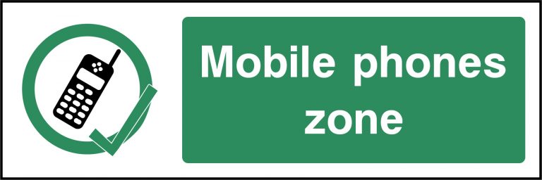 Mobile phones zone sign - Prohibition General > Designated Mobile Phone ...