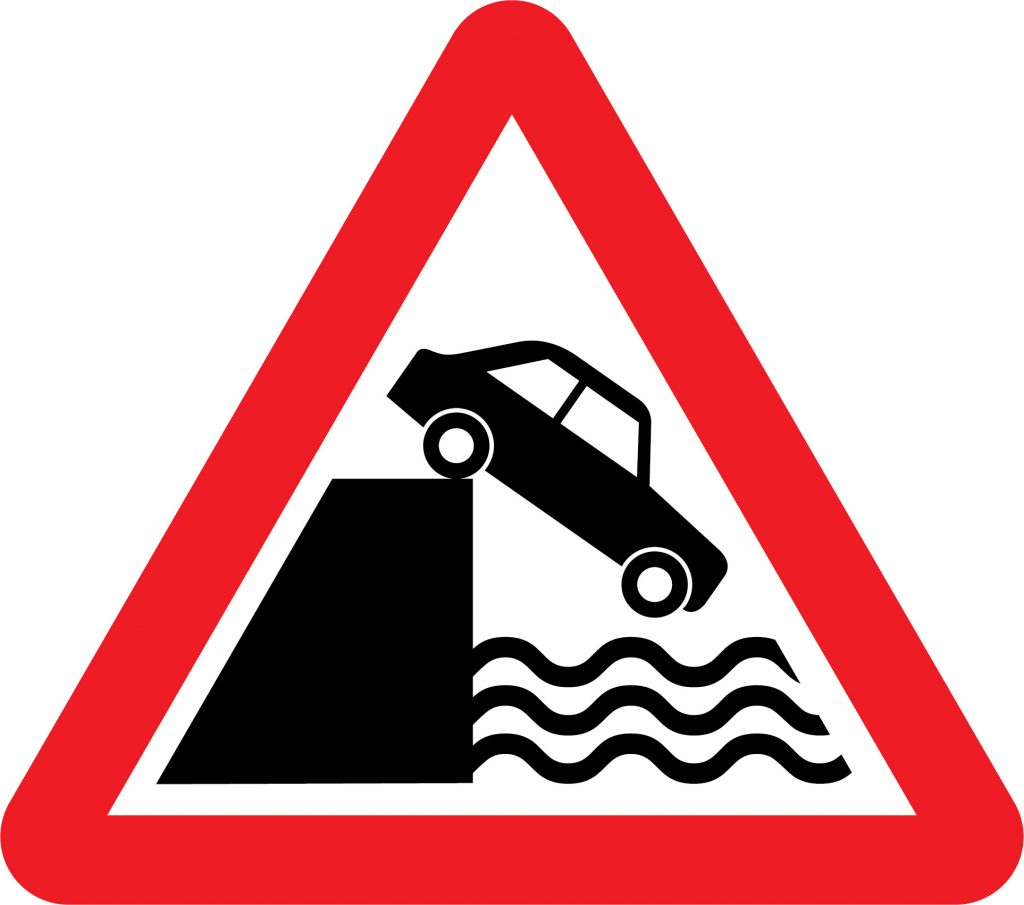 Quayside or river bank road sign - Road Traffic Warning - We Do Safety ...