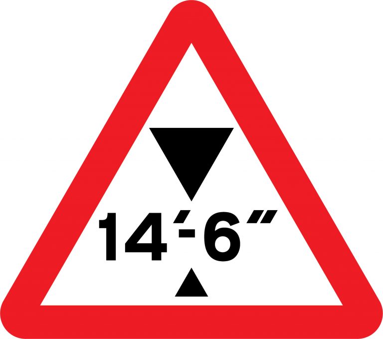 Maximum headroom road sign - Road Traffic Warning - We Do Safety Signs
