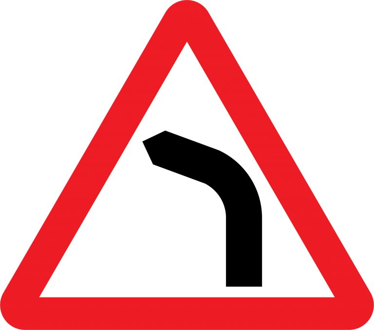 Bend to left road sign - Road Traffic Warning - We Do Safety Signs