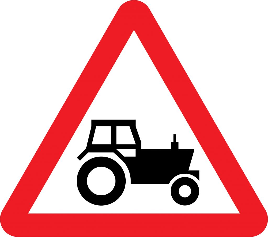 Farm traffic road sign - Road Traffic Warning - We Do Safety Signs