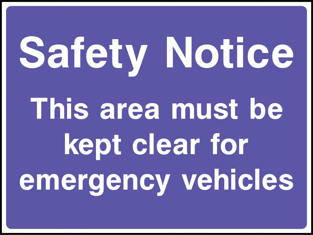 Safety notice this area must be kept clear road sign - Road Traffic ...