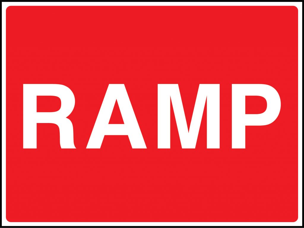 Ramp road sign - Road Traffic Site Traffic Management > Information ...