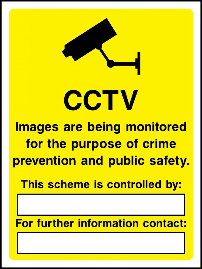 CCTV images are being monitored sign - Security > CCTV Signs - We Do ...