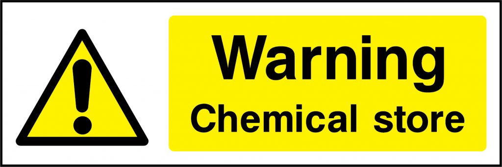 Warning chemical store sign - Warning Chemical Danger > Landscape Signs ...