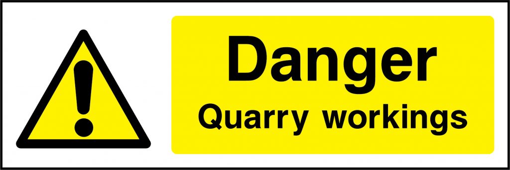 Danger quarry workings sign - Warning General > Landscape Signs - We Do ...
