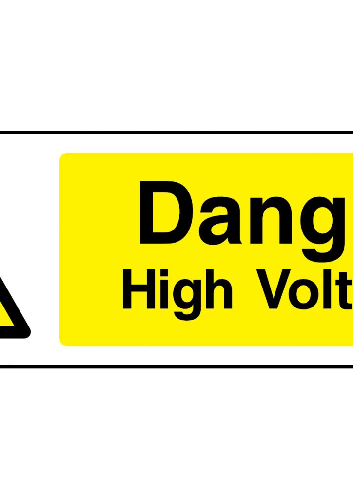 Danger high voltage sign - Warning Electrical Hazard > Landscape Signs ...