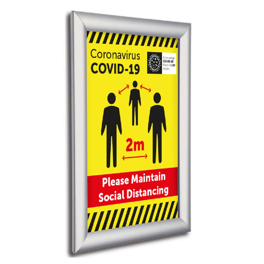 Covid-19 Snap Frame Two - We Do Safety Signs