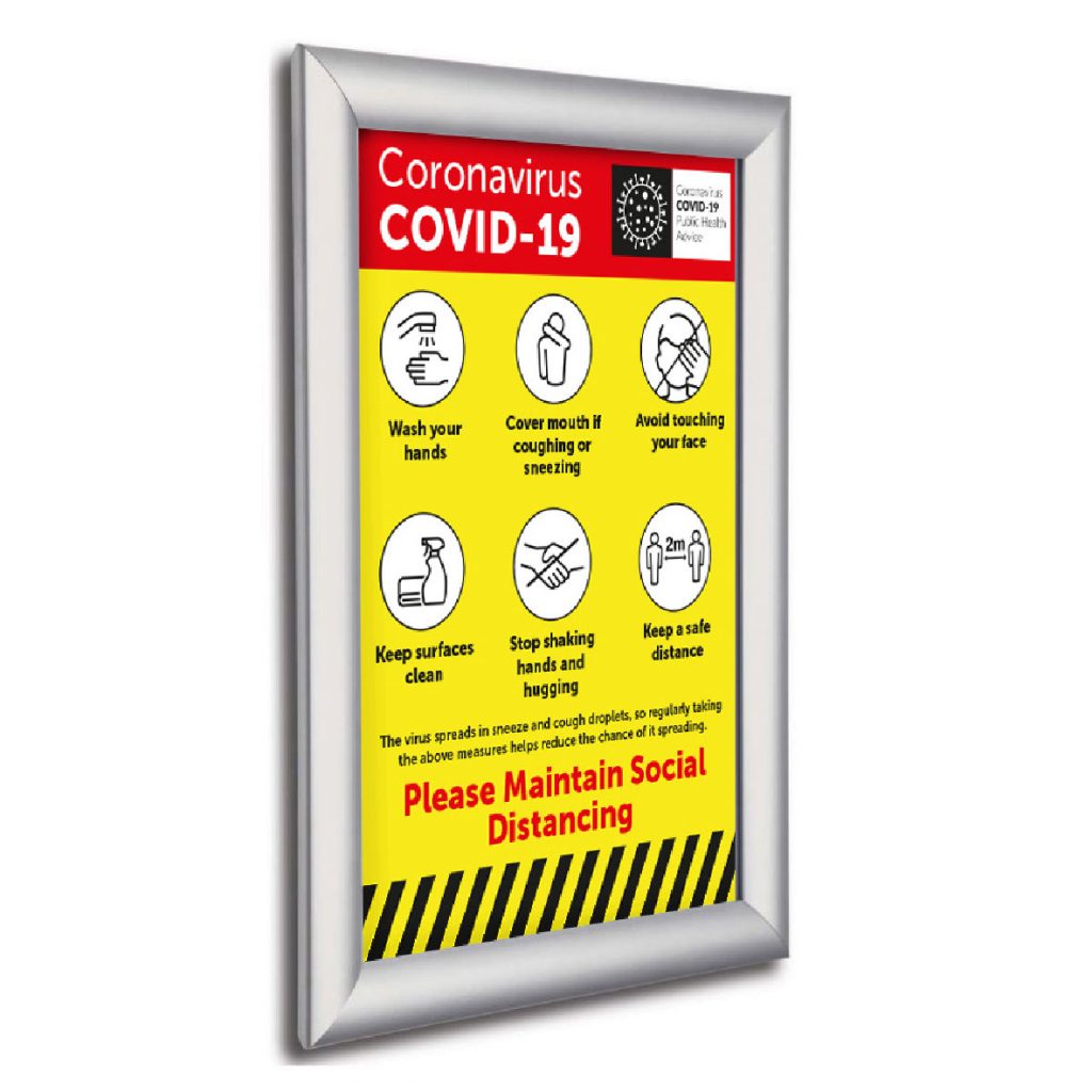 Covid-19 Snap Frame One - We Do Safety Signs